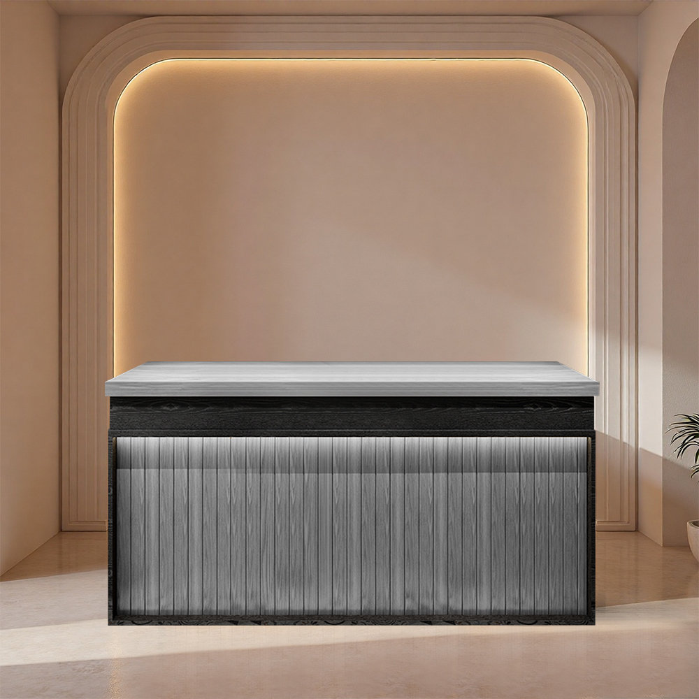 XOXE DESIGN Functional Modern Checkout Counter with Integrated Cashier ...