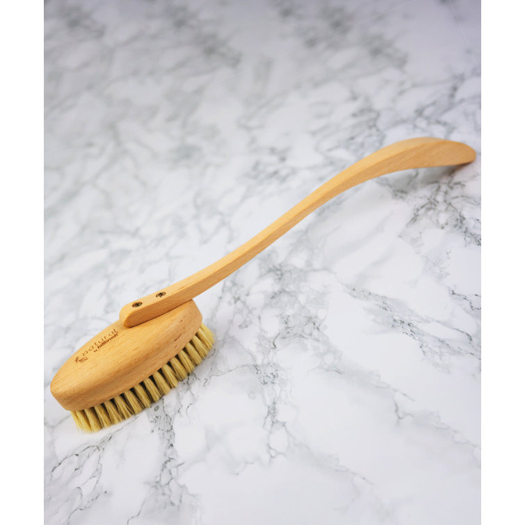 Natural by Hillbrush Natural Long Handled Bath Brush - Stiff | Wayfair ...