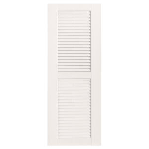 Alpha Shutters Straight Top Open Louver Shutters Pair & Reviews | Wayfair