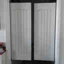 SwingingCafeDoors Beadboard Manufactured Wood Primed Cafe/Saloon Door ...