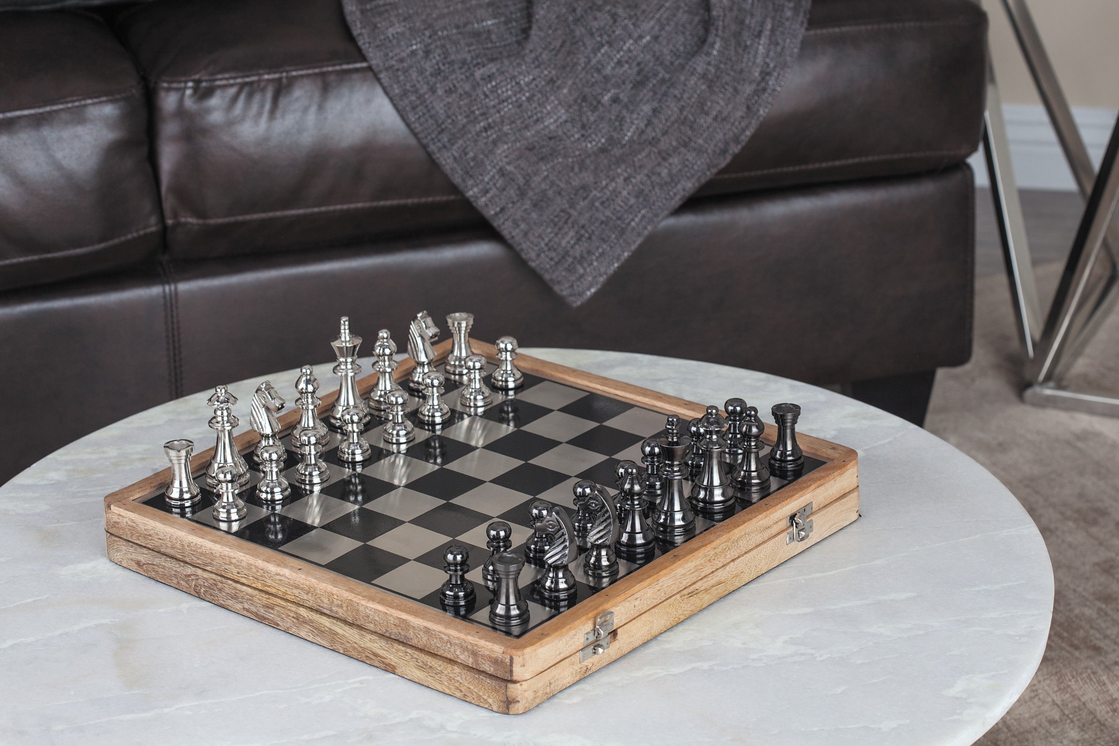 Alcott Hill® Flannagan Brown Chess Board Game & Reviews | Wayfair