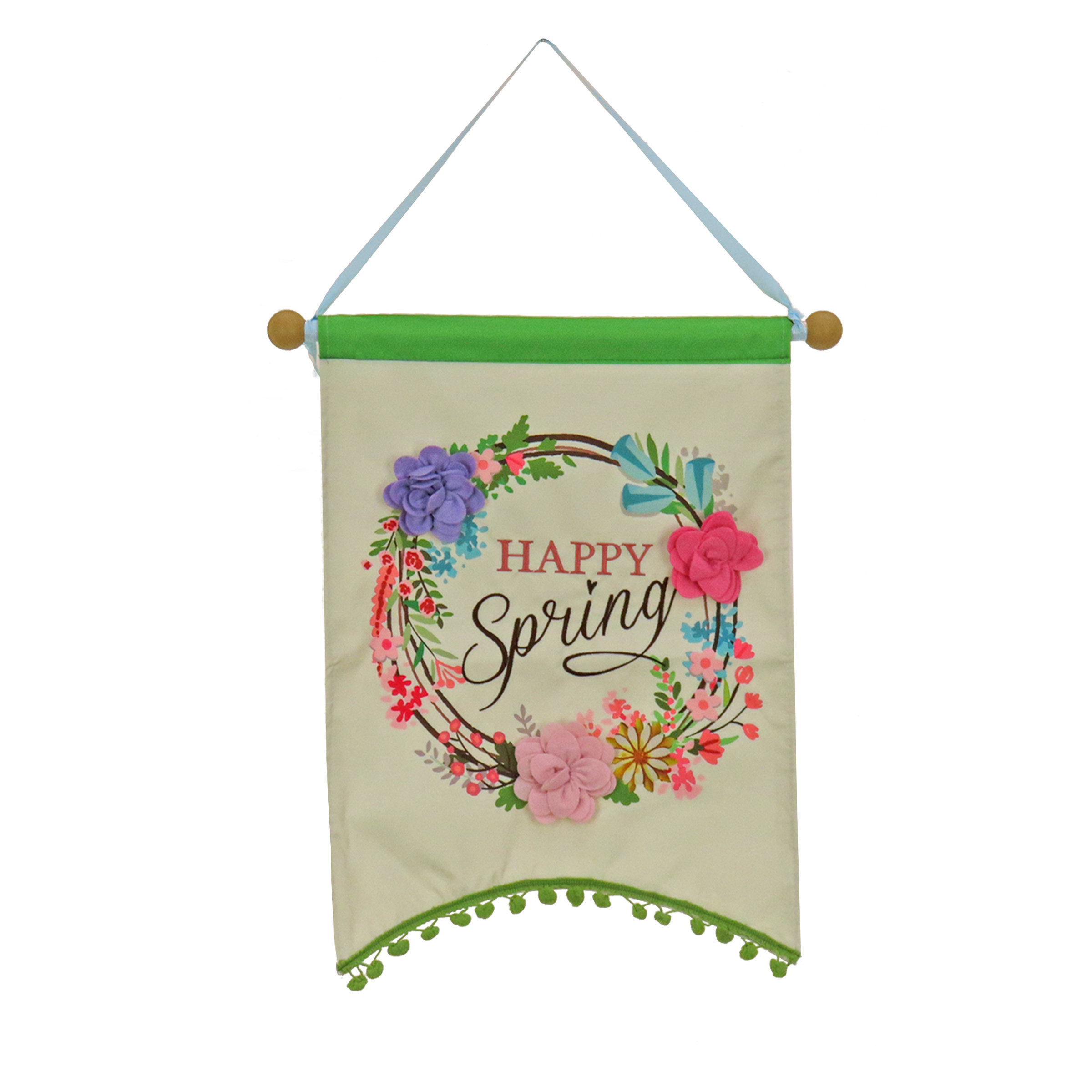 National Tree Company 18" Happy Spring Banner | Wayfair