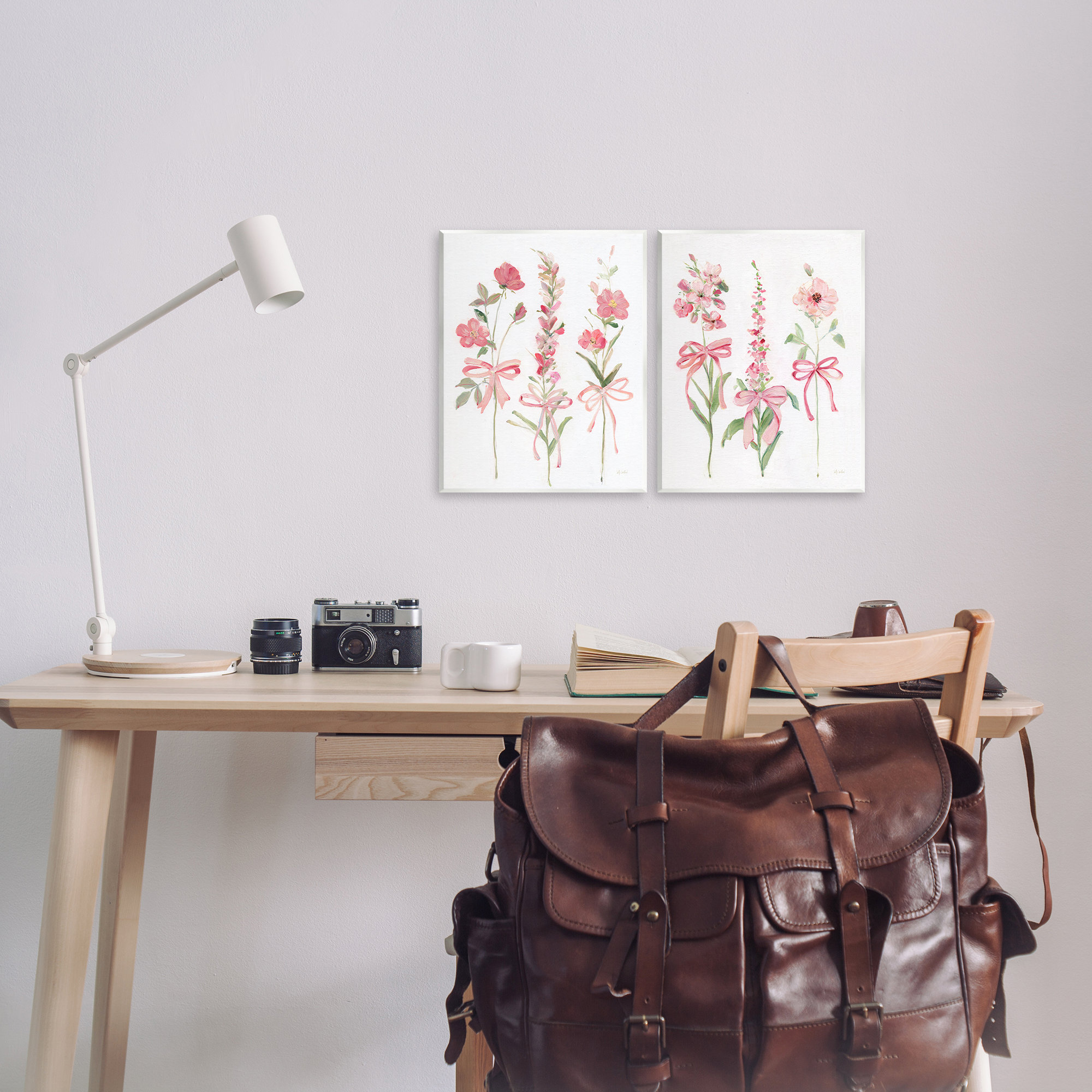 Ophelia & Co. Soft Fresh Pastel Sprigs Wall Plaque, design by Sally ...