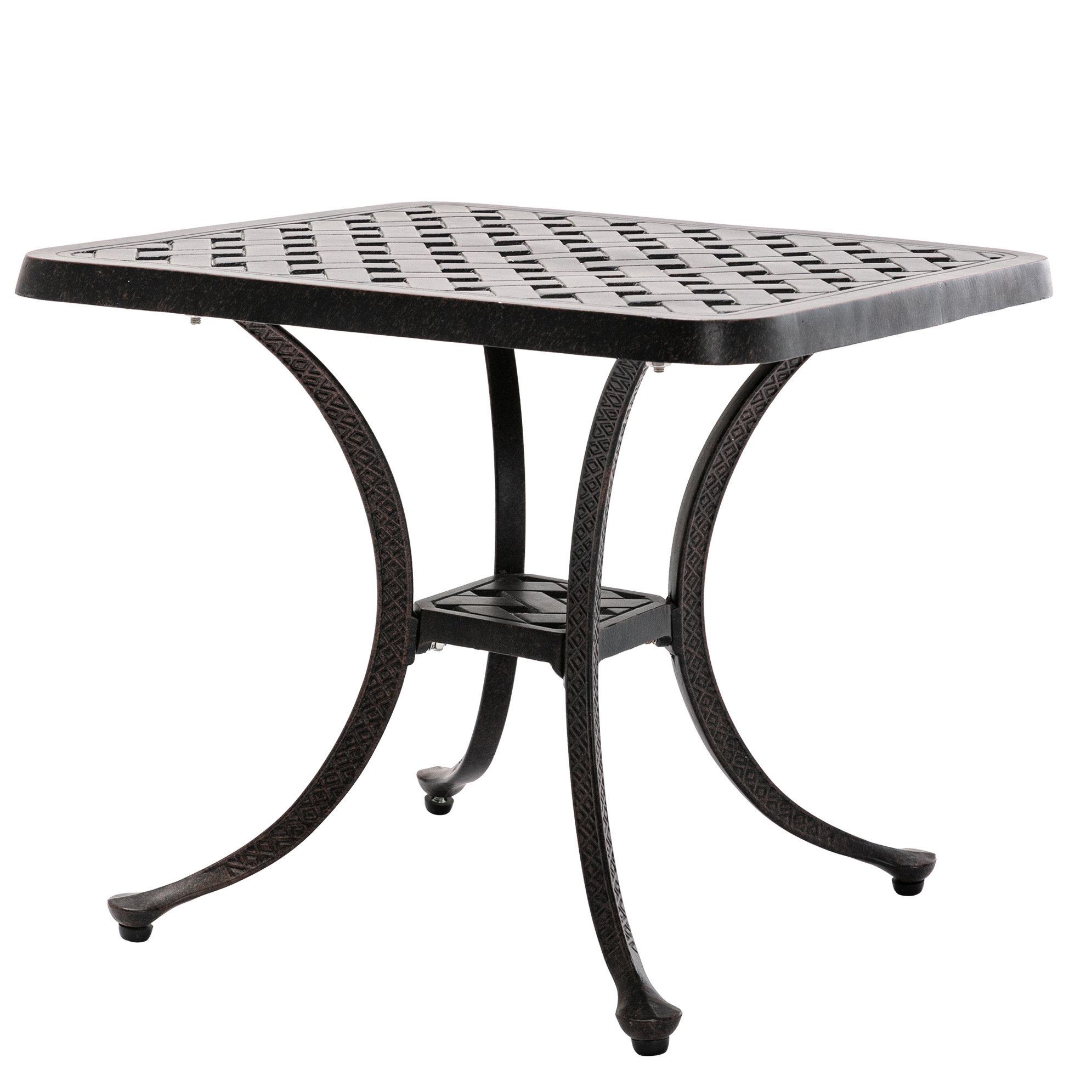 Banior Aluminium Cast Table In Elegant Bronze Tone, Ideal For Pet Cages ...