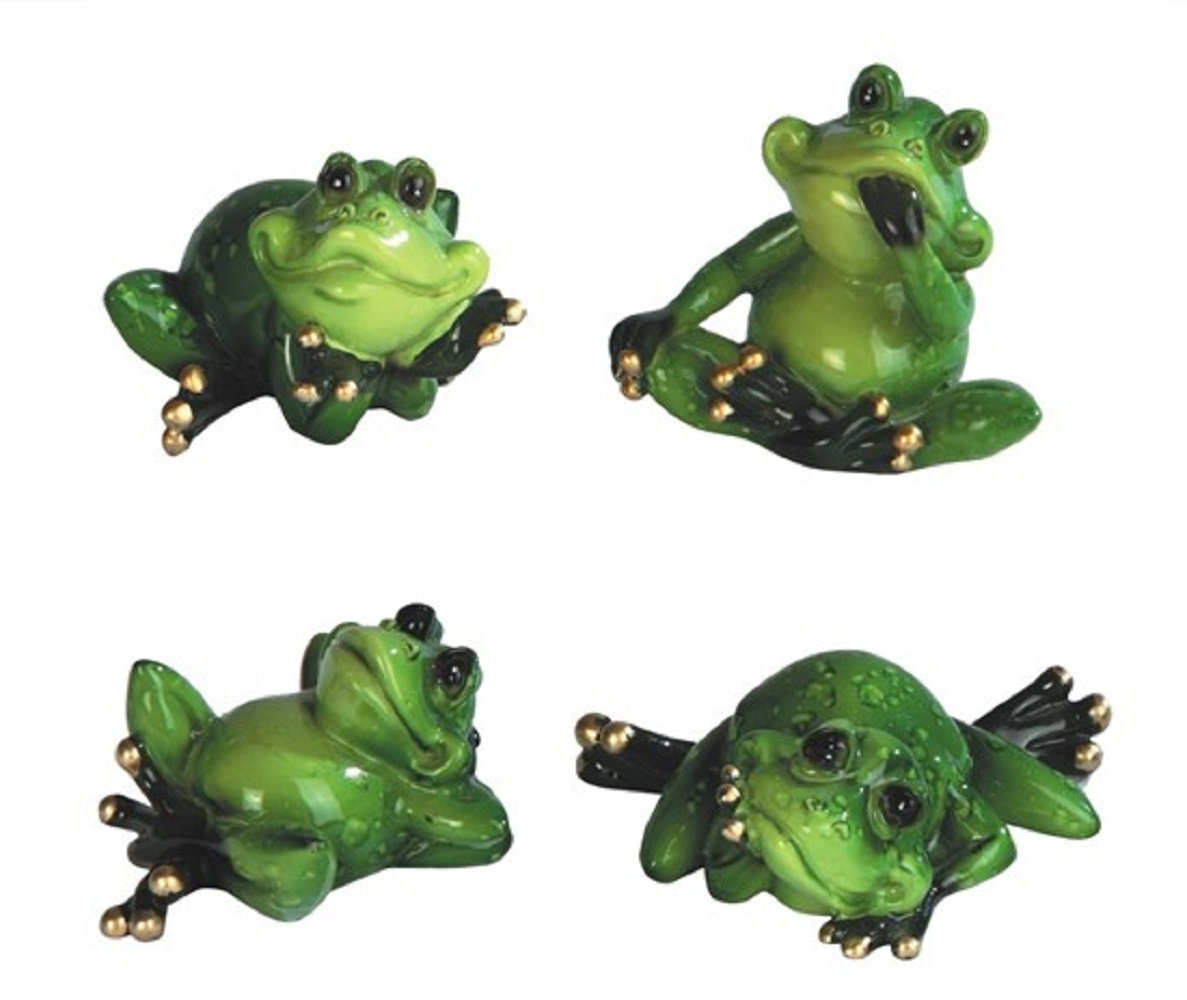 Trinx 4 Piece Mini Frog Figurine Set | Wayfair
