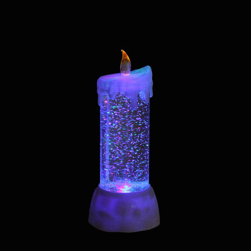 Northlight Seasonal 9.5" LED Lighted Dripping White Swirling Glitter ...