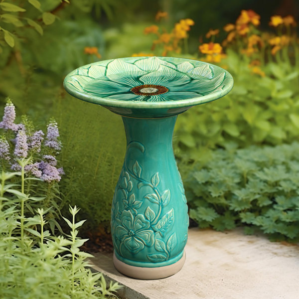 Ceramic Bird Baths You'll Love | Wayfair