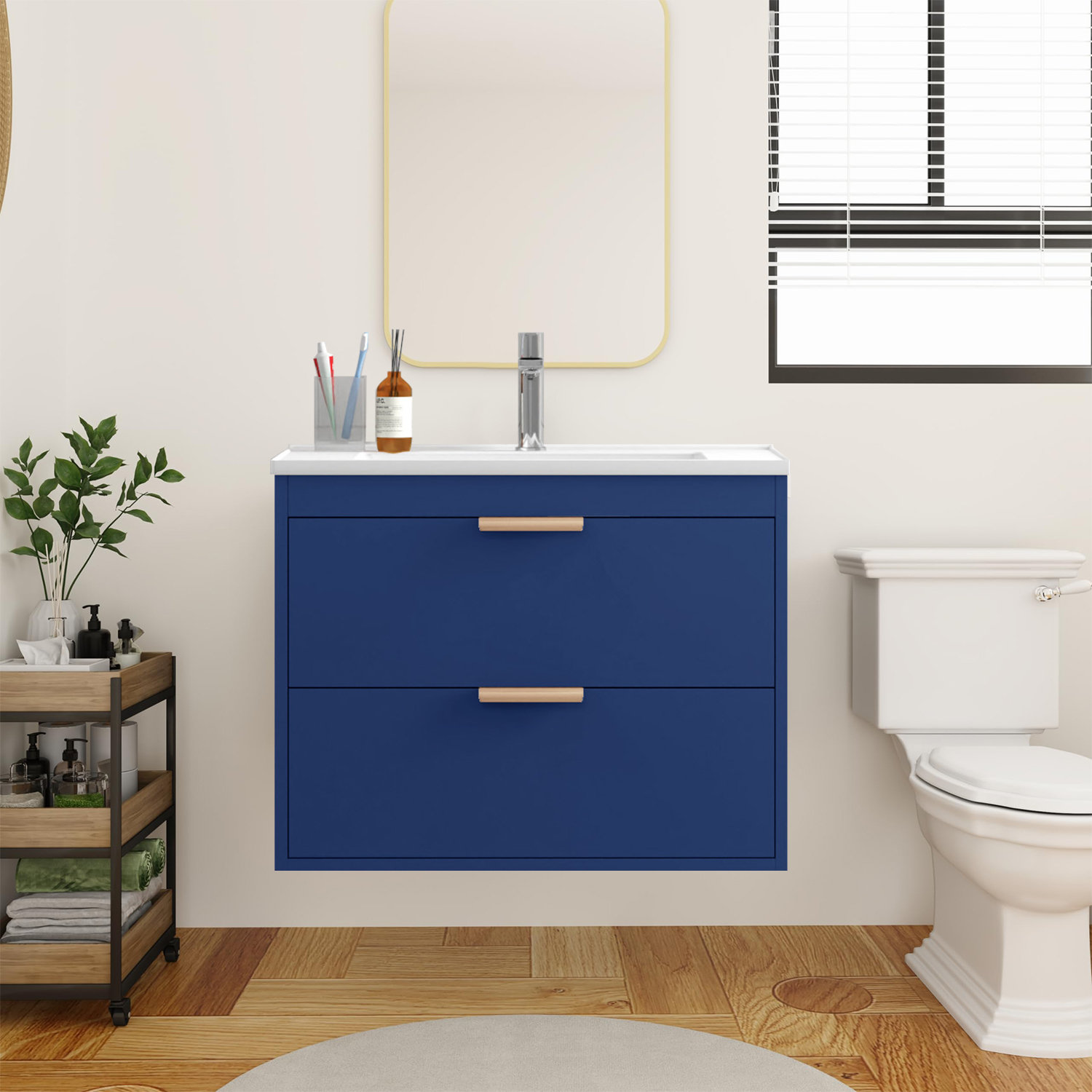 Ebern Designs Saylorsburg 24 21 Single Bathroom Vanity With Ceramic