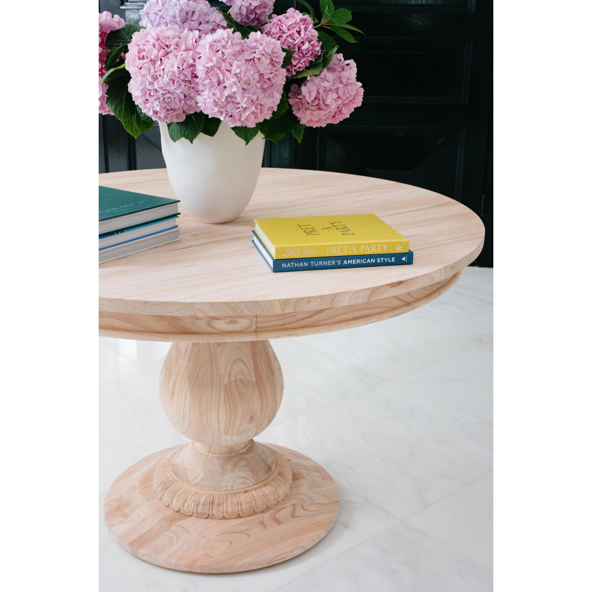 Ave Home Raw Solid Wood Pedestal Dining Table & Reviews | Wayfair