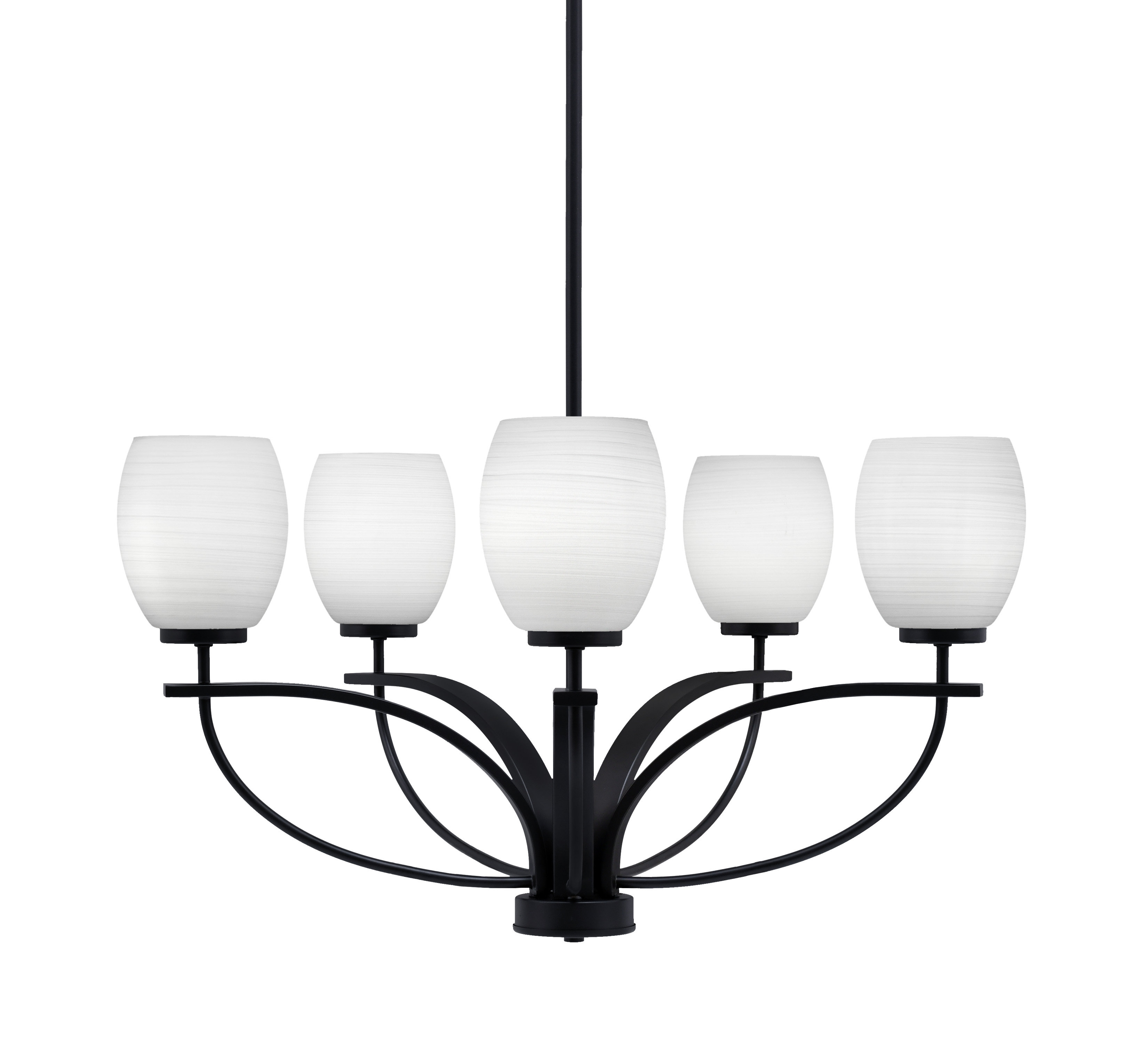 Red Barrel Studio® Gunwald Cavella 5 Light, Uplight, Chandelier Shown ...