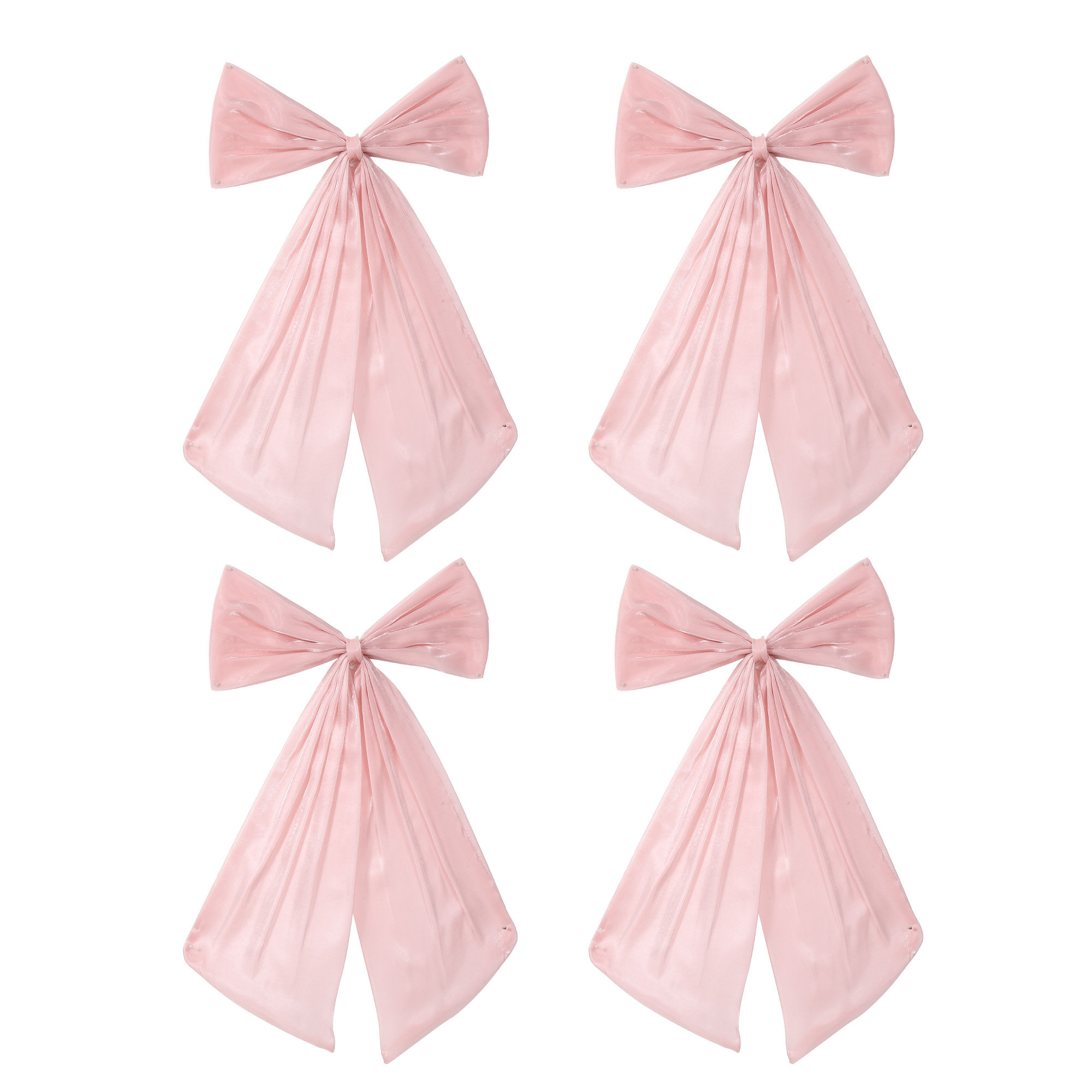 Mercer41 4-Piece Medium-Sized High Quality Pearl Luster Satin Bows, No ...