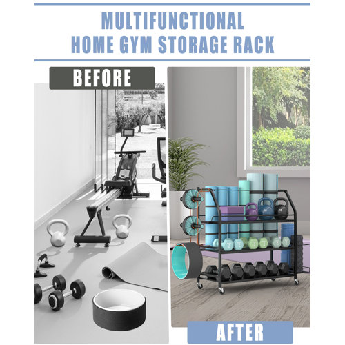 Arlmont & Co. Home Gym Storage Rack & Reviews | Wayfair
