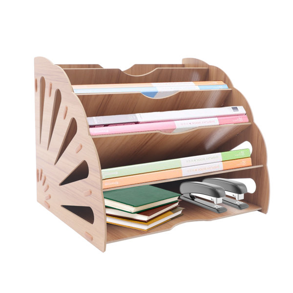 Red Barrel Studio® Wooden Office File Storage Rack & Reviews | Wayfair