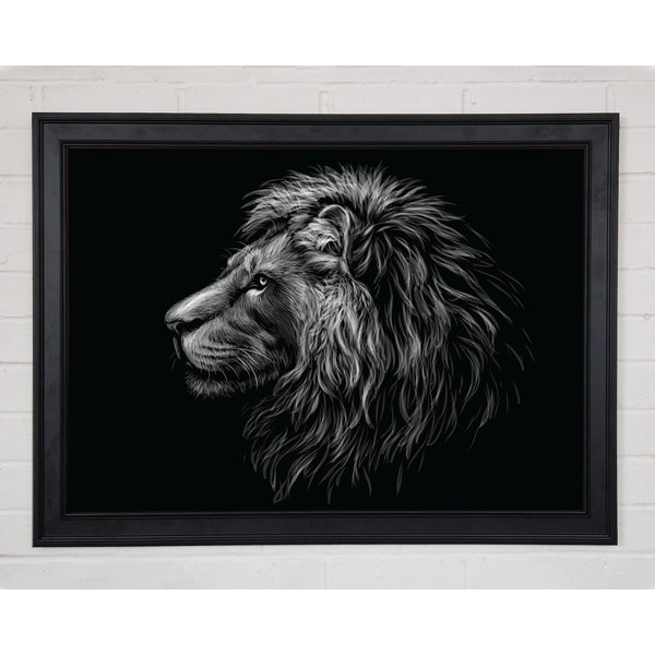 Rosalind Wheeler Side View Lion - Single Picture Frame Print | Wayfair ...