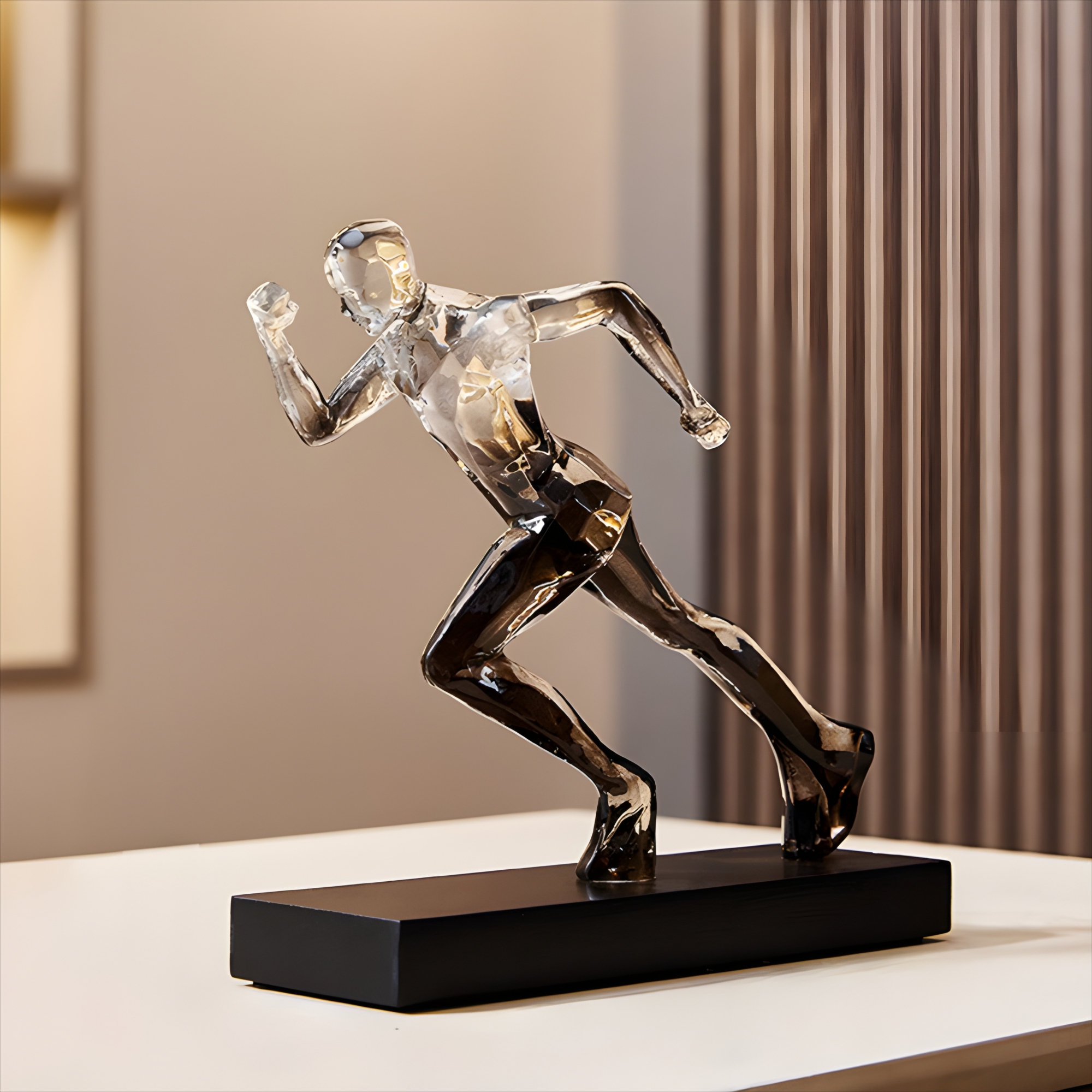 Everly Quinn Abstract Resin Sculpture Statue - Elegant Modern Art ...
