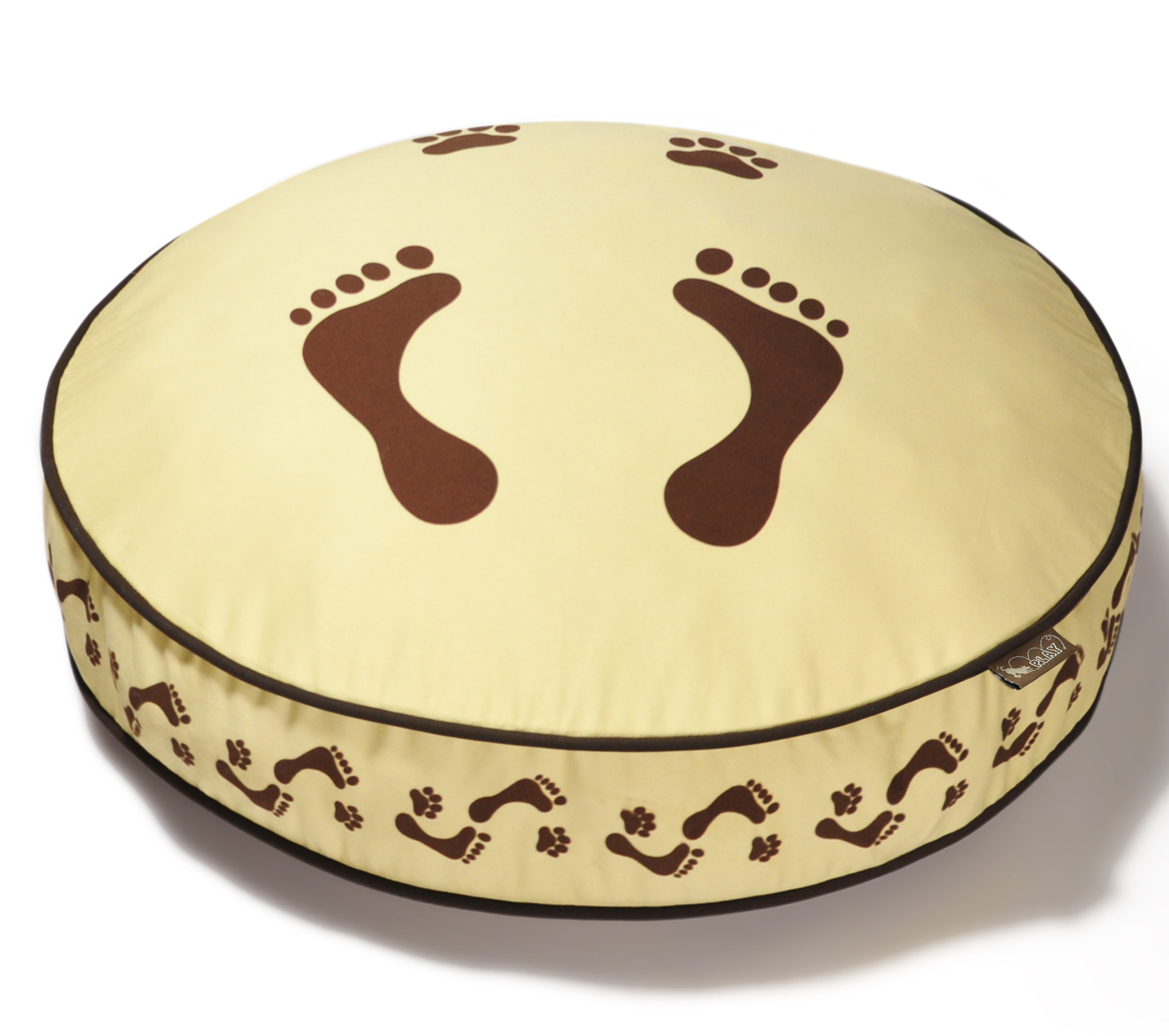 P.L.A.Y. Footprints Round Dog Bed Cover | Wayfair