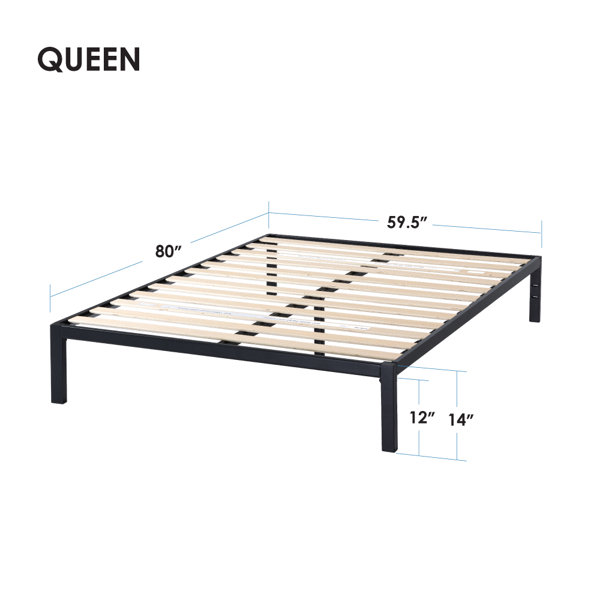 Wayfair Sleep™ 14" Steel Platform Bed Frame & Reviews | Wayfair