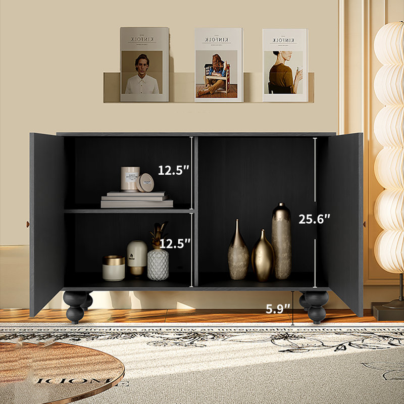 Ruthber Solutions French abstract art patterns decorative cabinet | Wayfair