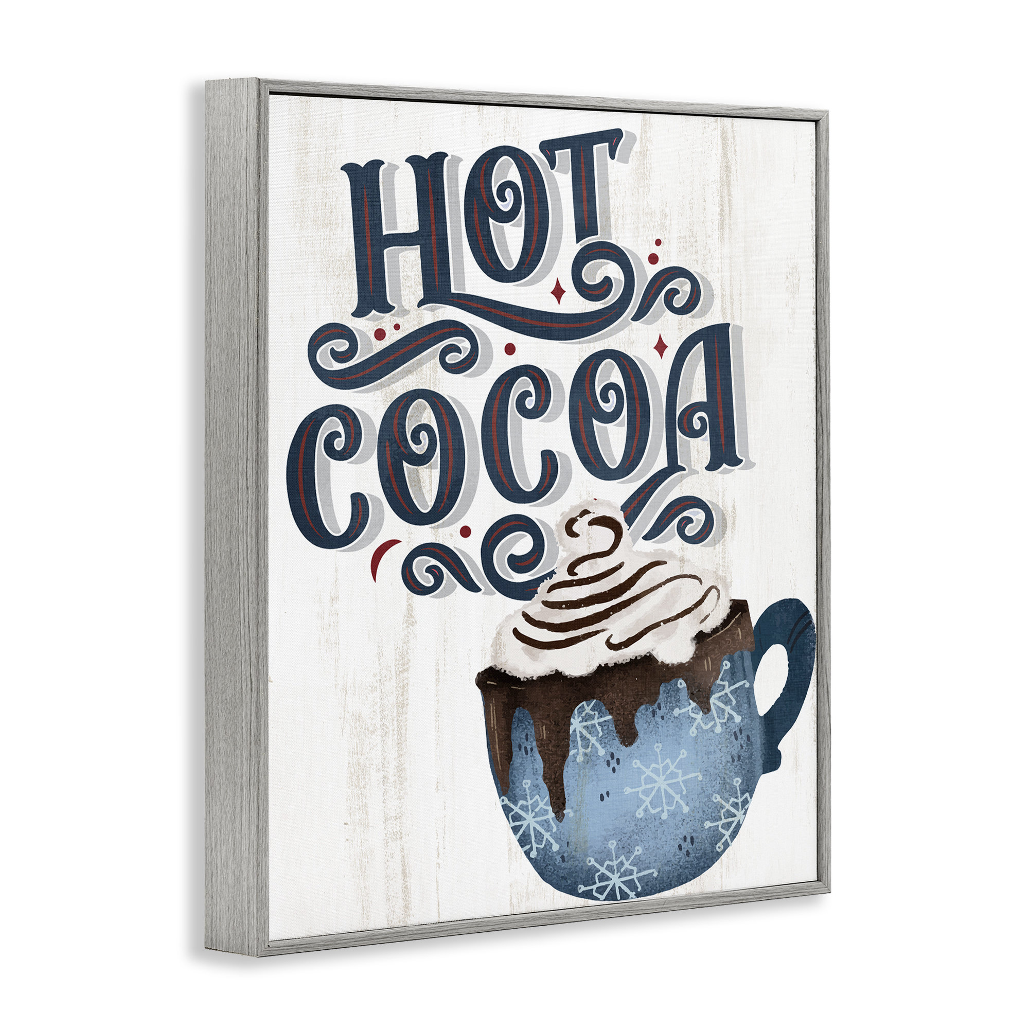 Dakota Fields Warm Rustic Hot Cocoa Framed Giclee, design by Kim Allen ...