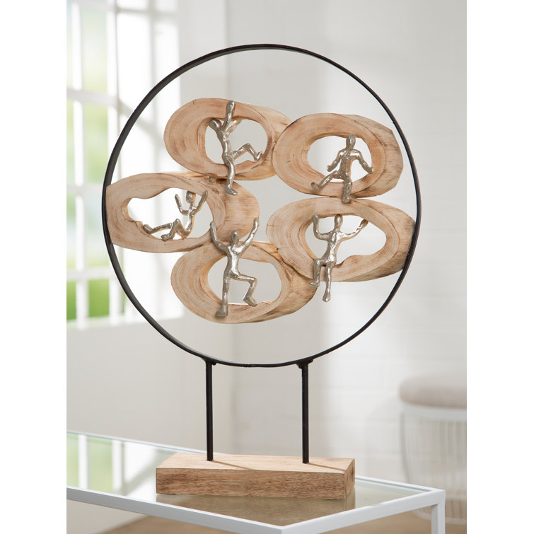 Union Rustic Oblak Handmade Geometric & Shapes Figurine / Sculpture ...