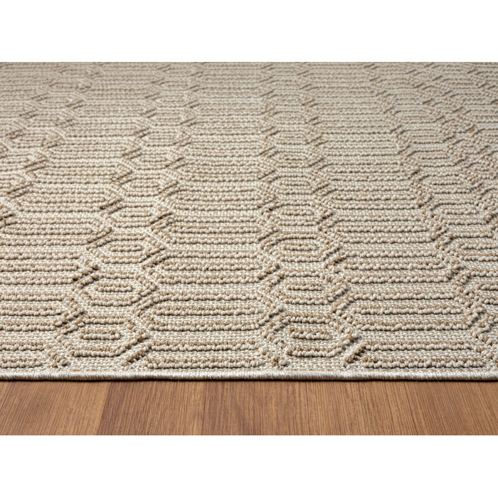 Nautica Geometric Indoor / Outdoor Area Rug in Brown | Wayfair