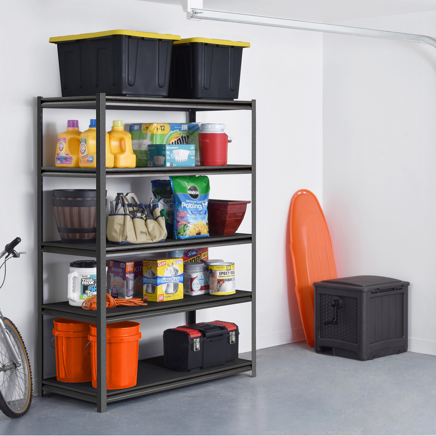 Rebrilliant Wallace 72" H x 48" W x 24" D Shelving Unit - Wayfair Canada