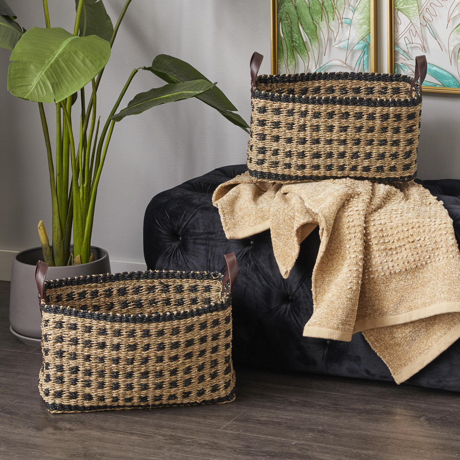 Joss & Main 2 Piece Solid Wood Basket Set & Reviews - Wayfair Canada