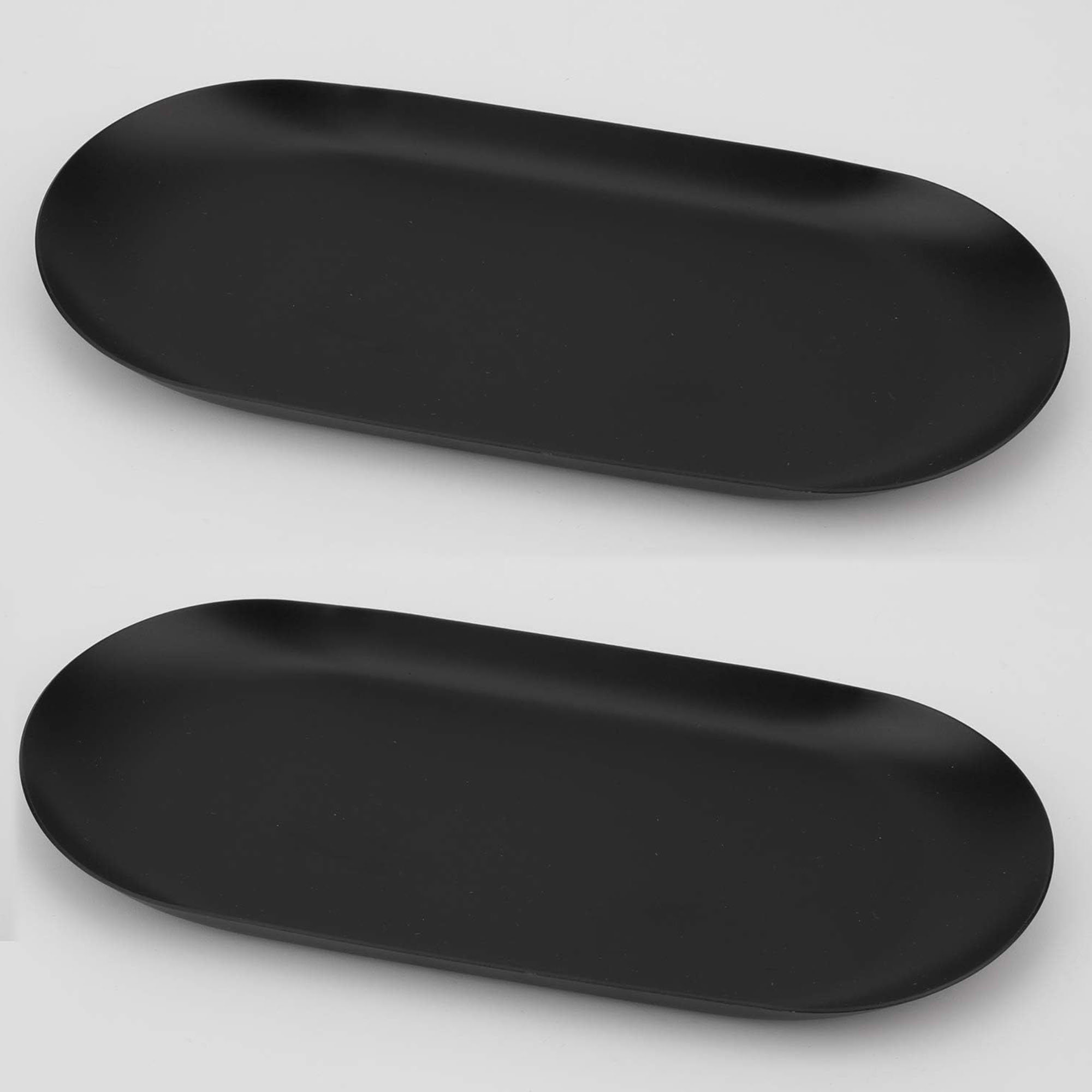 Ivy Bronx Stainless Steel Decorative Tray, Set of 2, 9 Inch Long | Wayfair