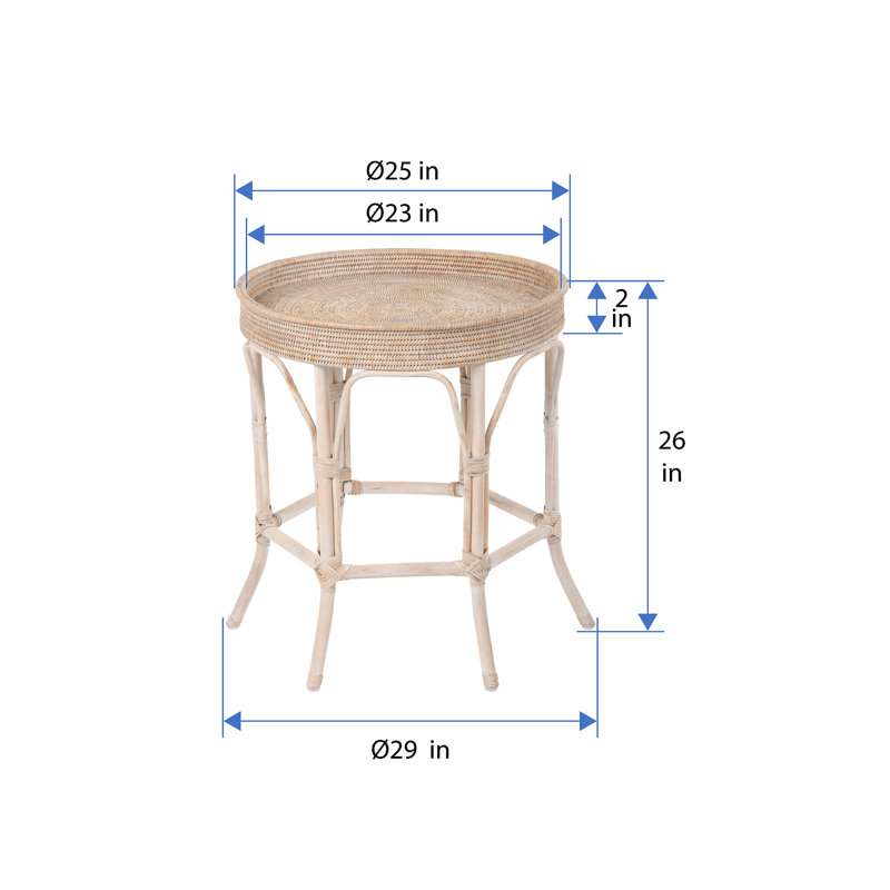 Bayou Breeze Andersen Tray Top Frame End Table & Reviews | Wayfair