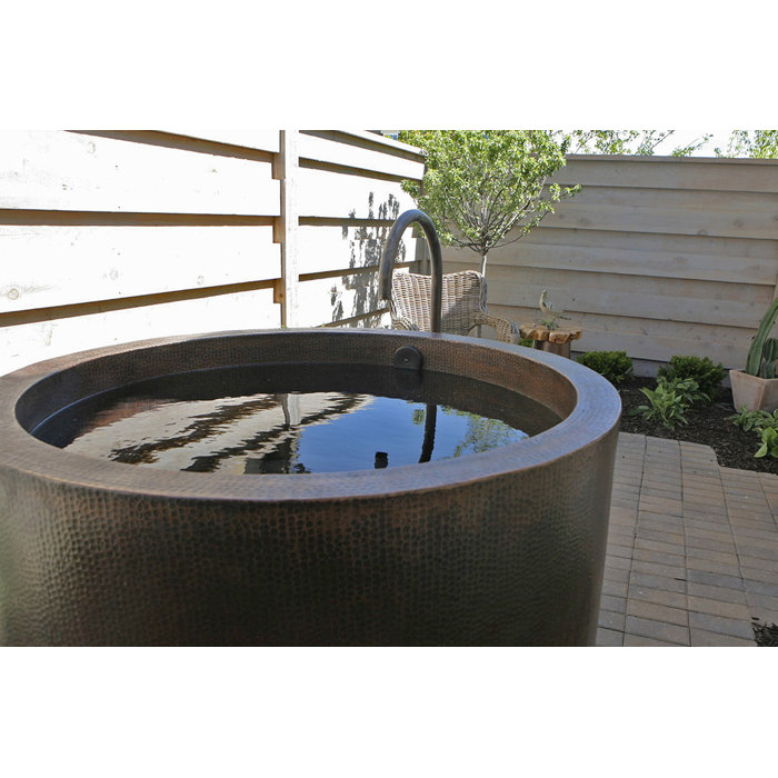 Premier Copper Products 45" Hammered Copper Japanese Style Soaker ...