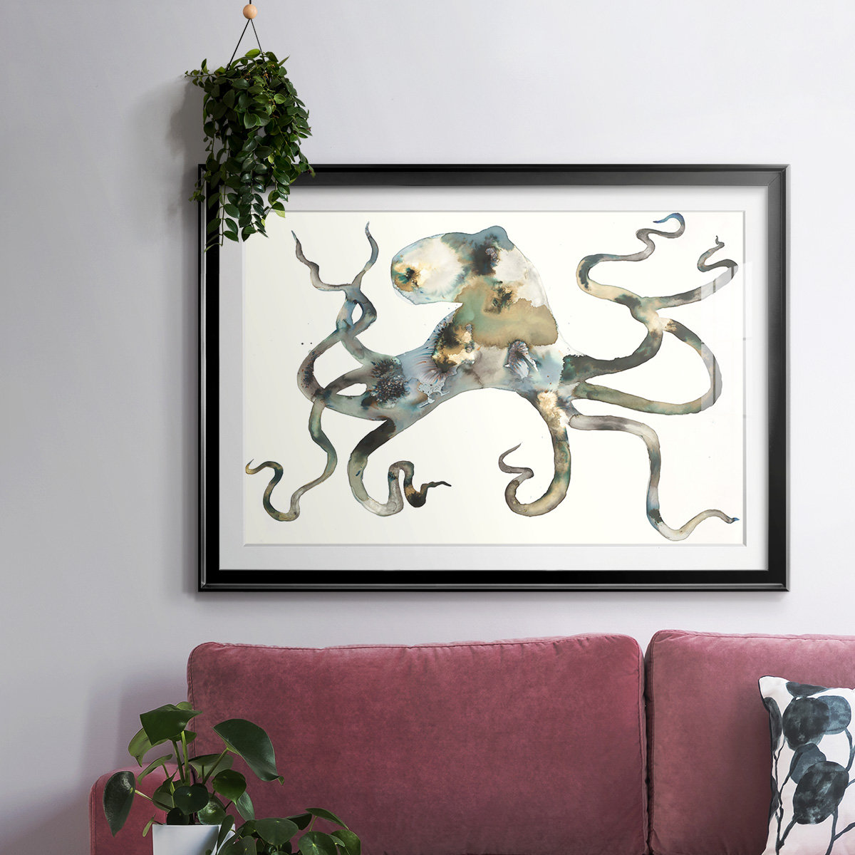 Highland Dunes Octo Framed On Paper Print | Wayfair