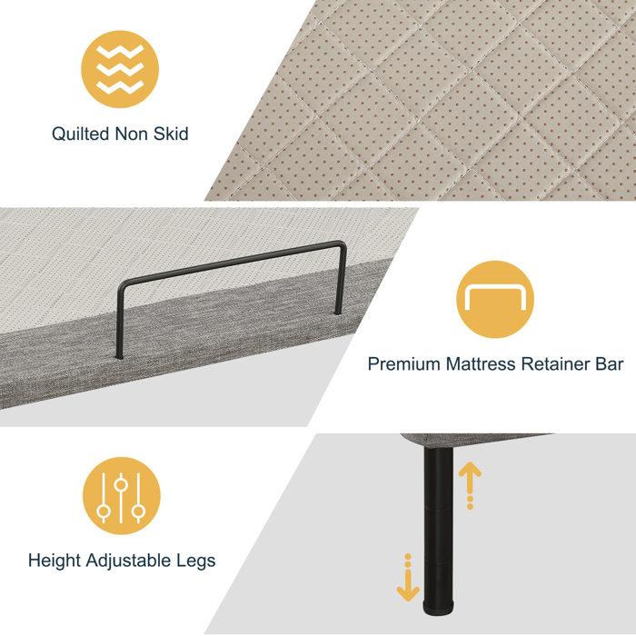 Alwyn Home Haslet 14" Folding Steel Bed & Reviews | Wayfair