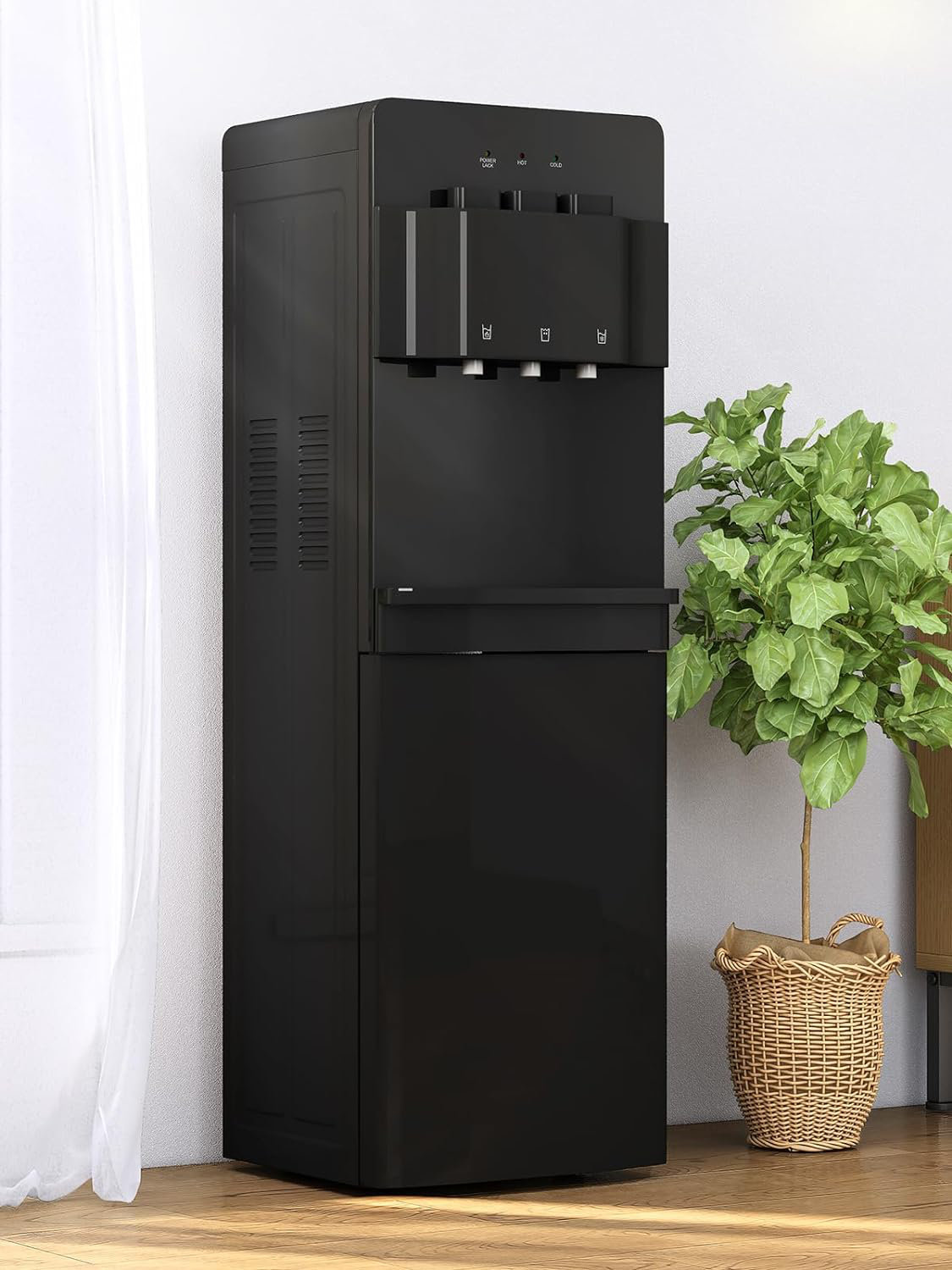 TABU Free Standing Bottom Loading Water Dispenser with Hot/Cold & Room ...