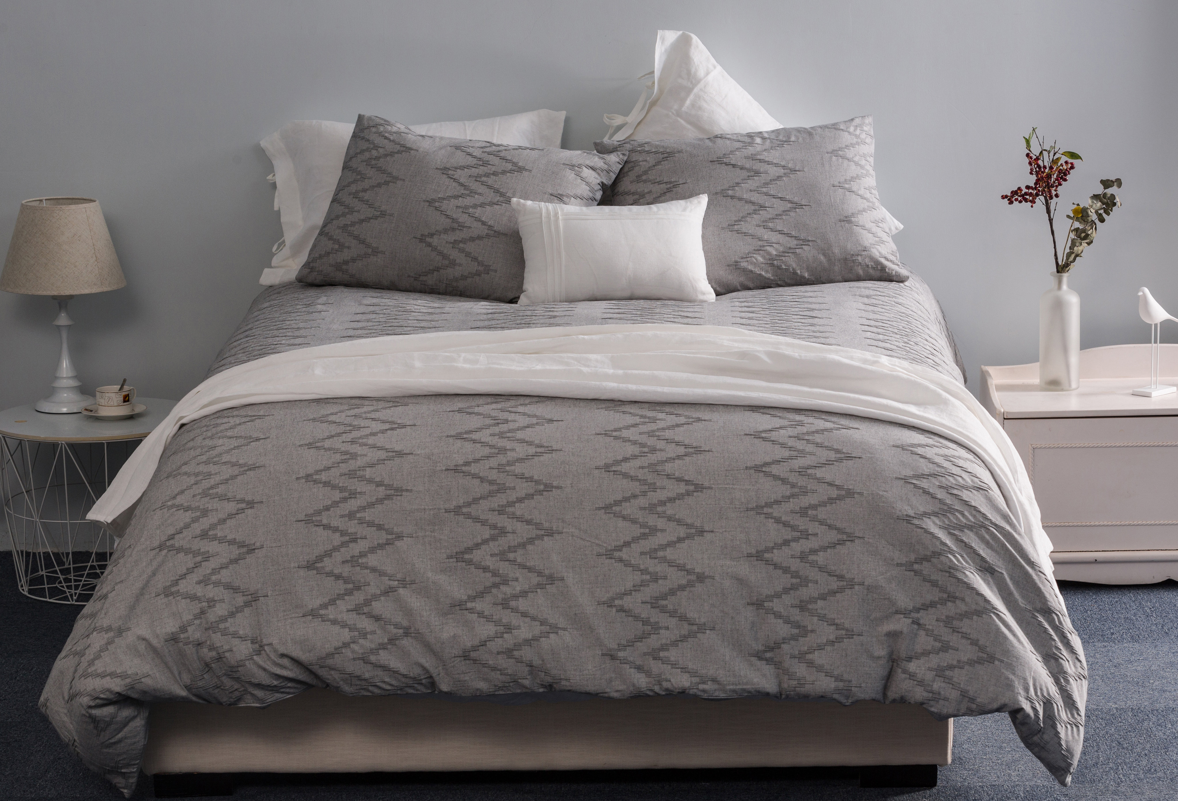 MeadowPark 100% Cotton Yarn Dyed Woven Textured Duvet Cover Sets | Wayfair