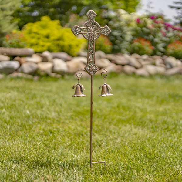 Arlmont & Co. Assorted Embellished Iron Cross Garden Stakes "Anael ...