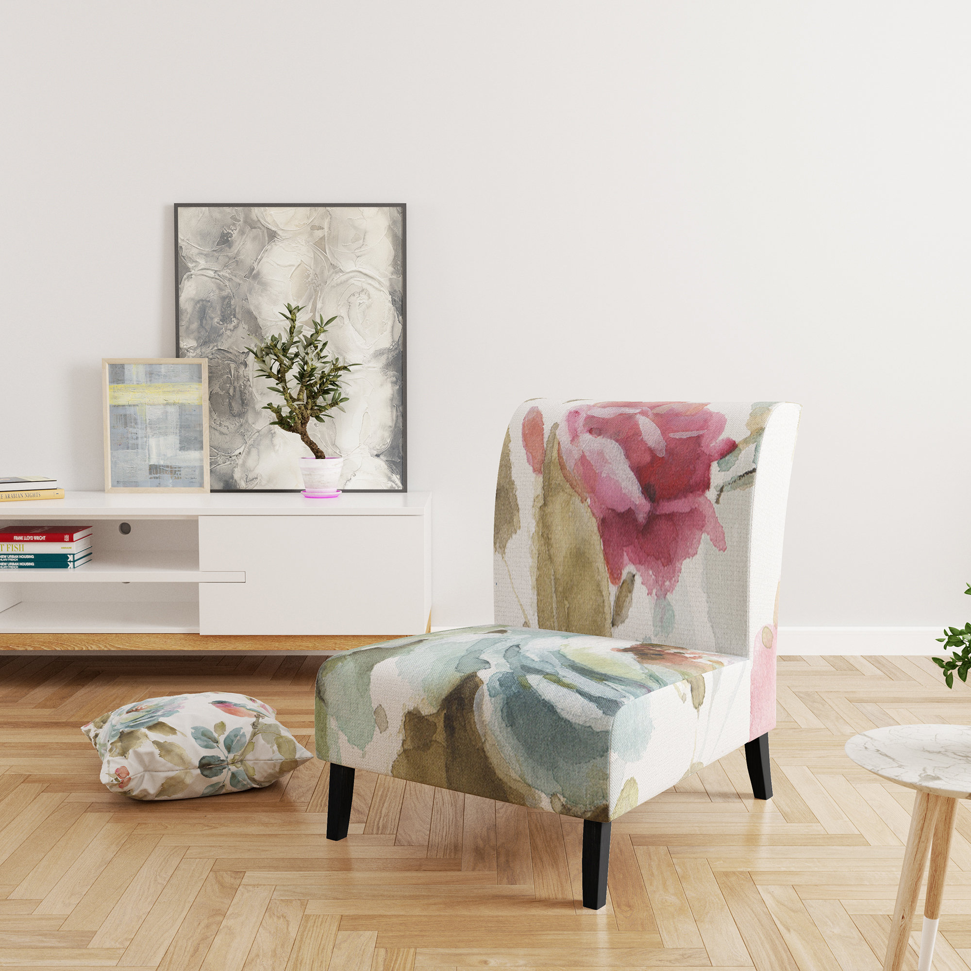 East Urban Home Beautiful Bird Romance I - Traditional Upholstered ...