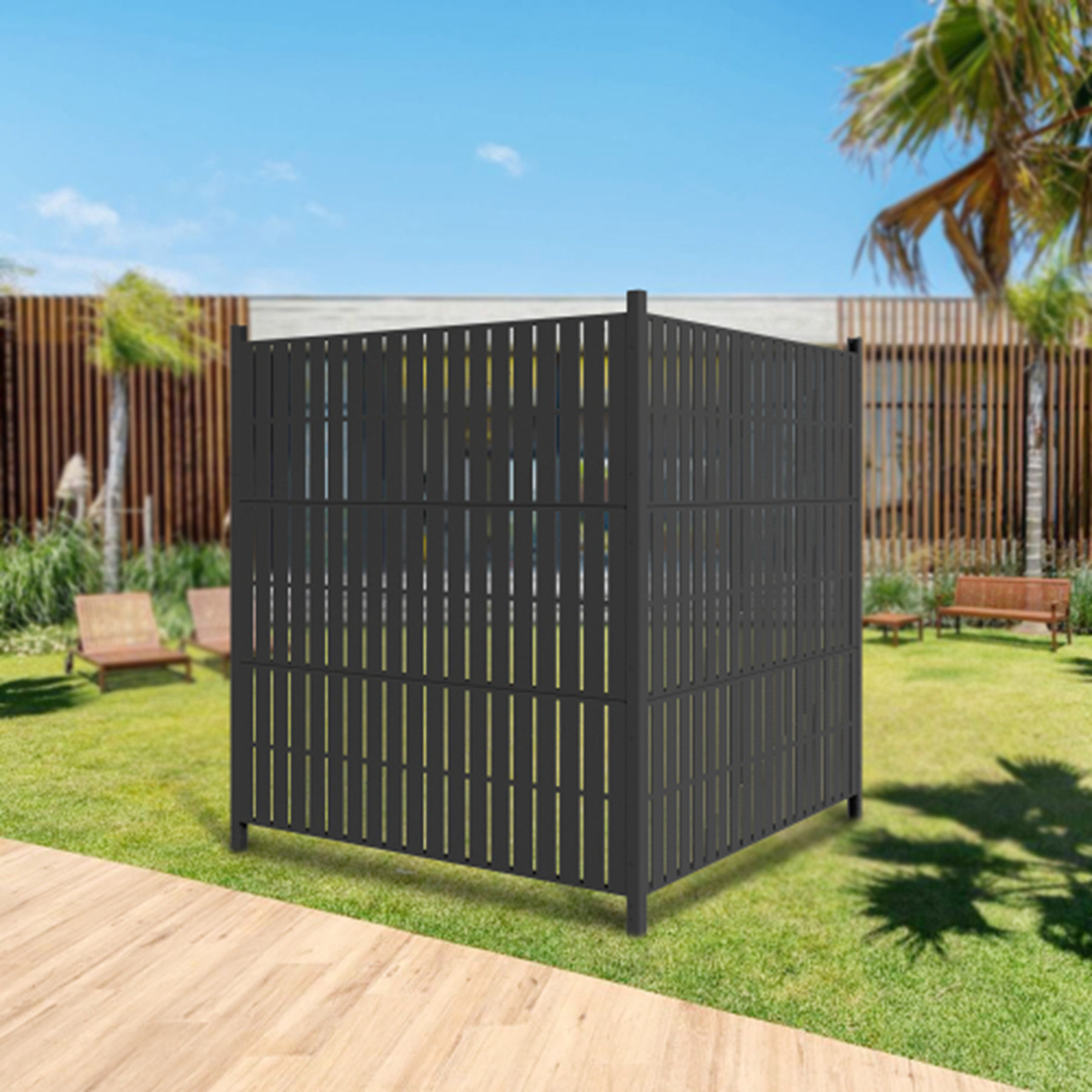 XINYUEHE 47 X 47 Inch Outdoor Privacy Screen Fence Panels – All-Weather ...