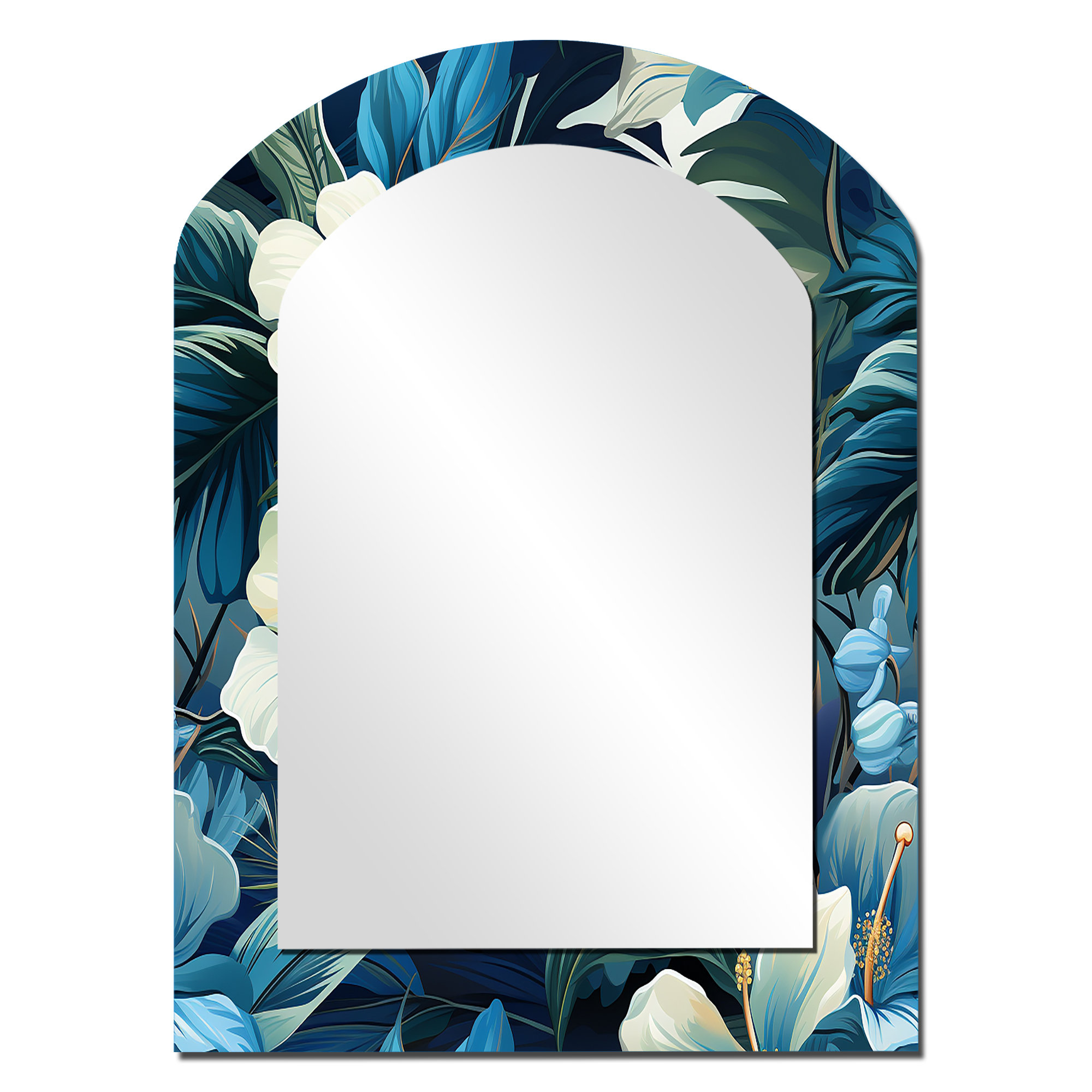 East Urban Home Twilight Oasis Tropical Pattern - Tropical Asymmetrical ...