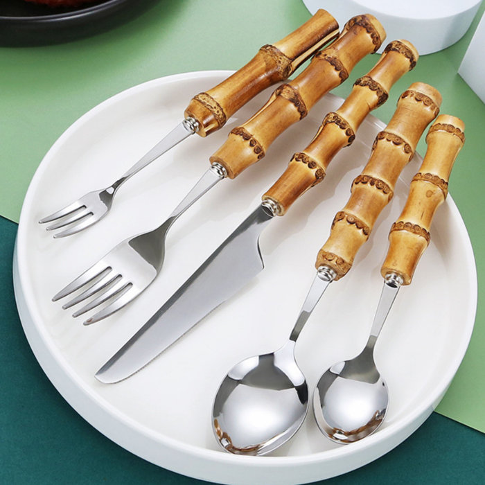 Bay Isle Home™ Abate Stainless Steel Flatware Set - Service for 6 ...