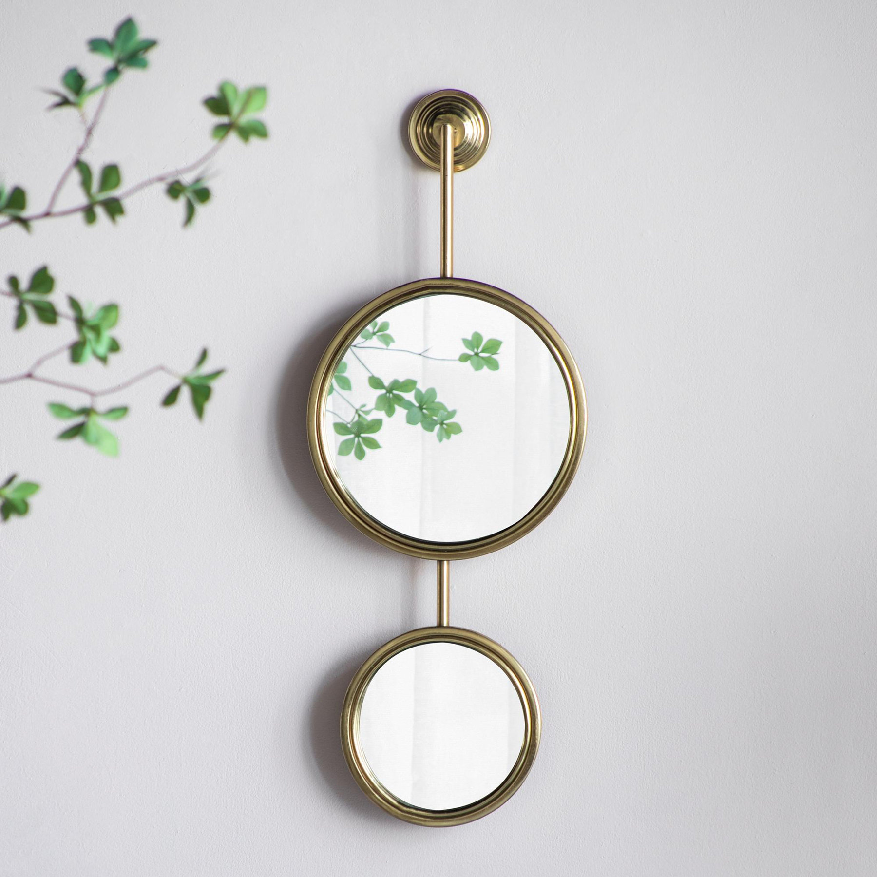 Mercer41 2 Circle Mirrors for Wall Decor | Wayfair