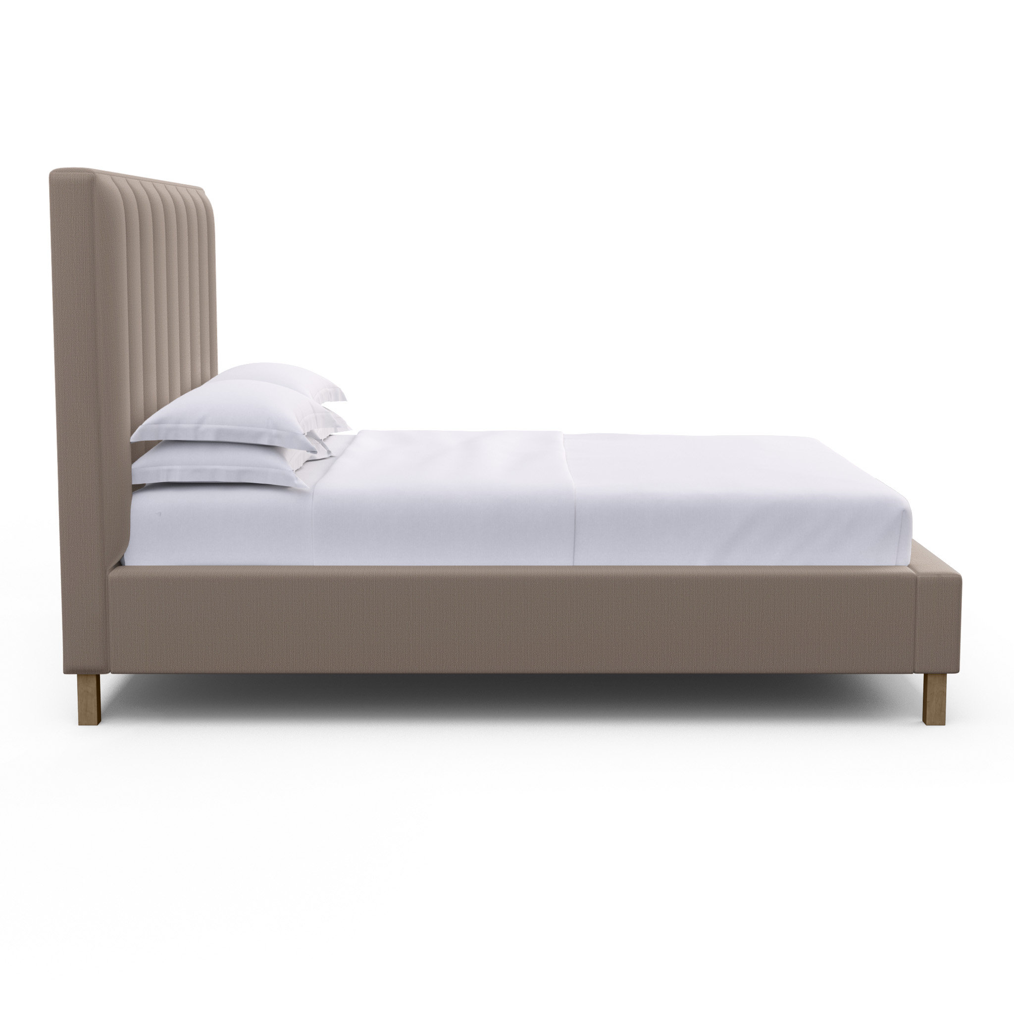 Tandem Arbor Highline Vertical Channel Panel Upholstered Bed | Wayfair