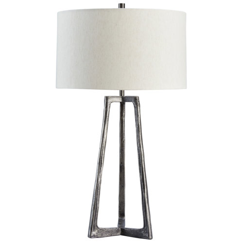 Pewter / Silver Table Lamps You'll Love | Wayfair