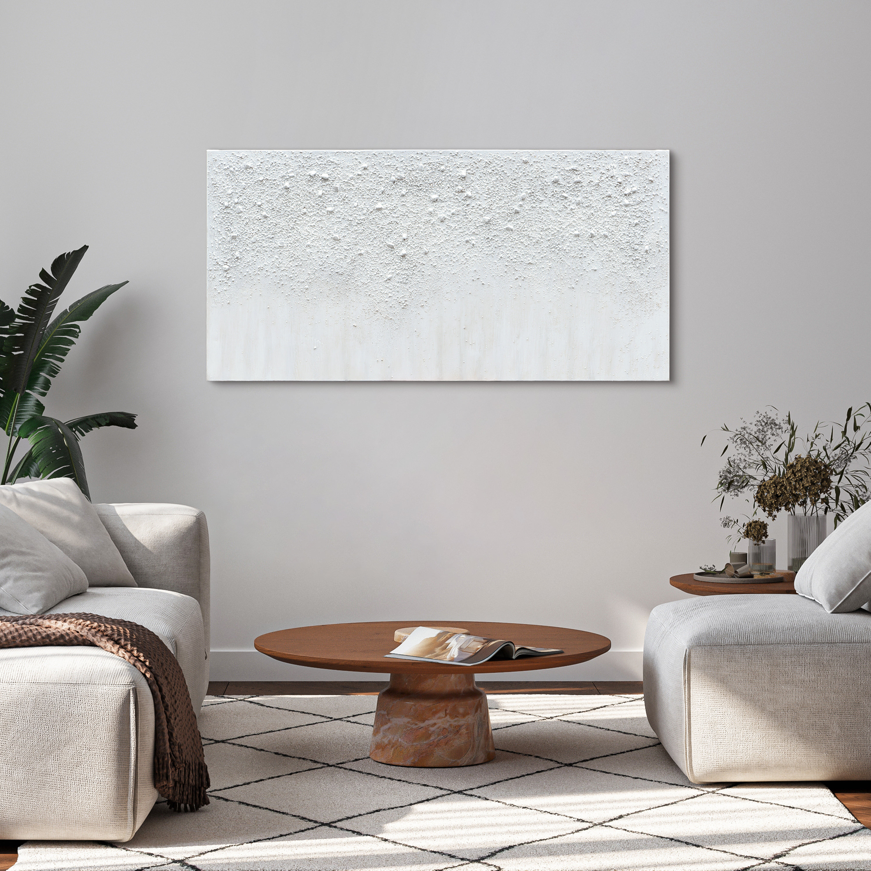 Wrought Studio™ White Snow A by Martin Edwards 3D Oil Painting Canvas ...