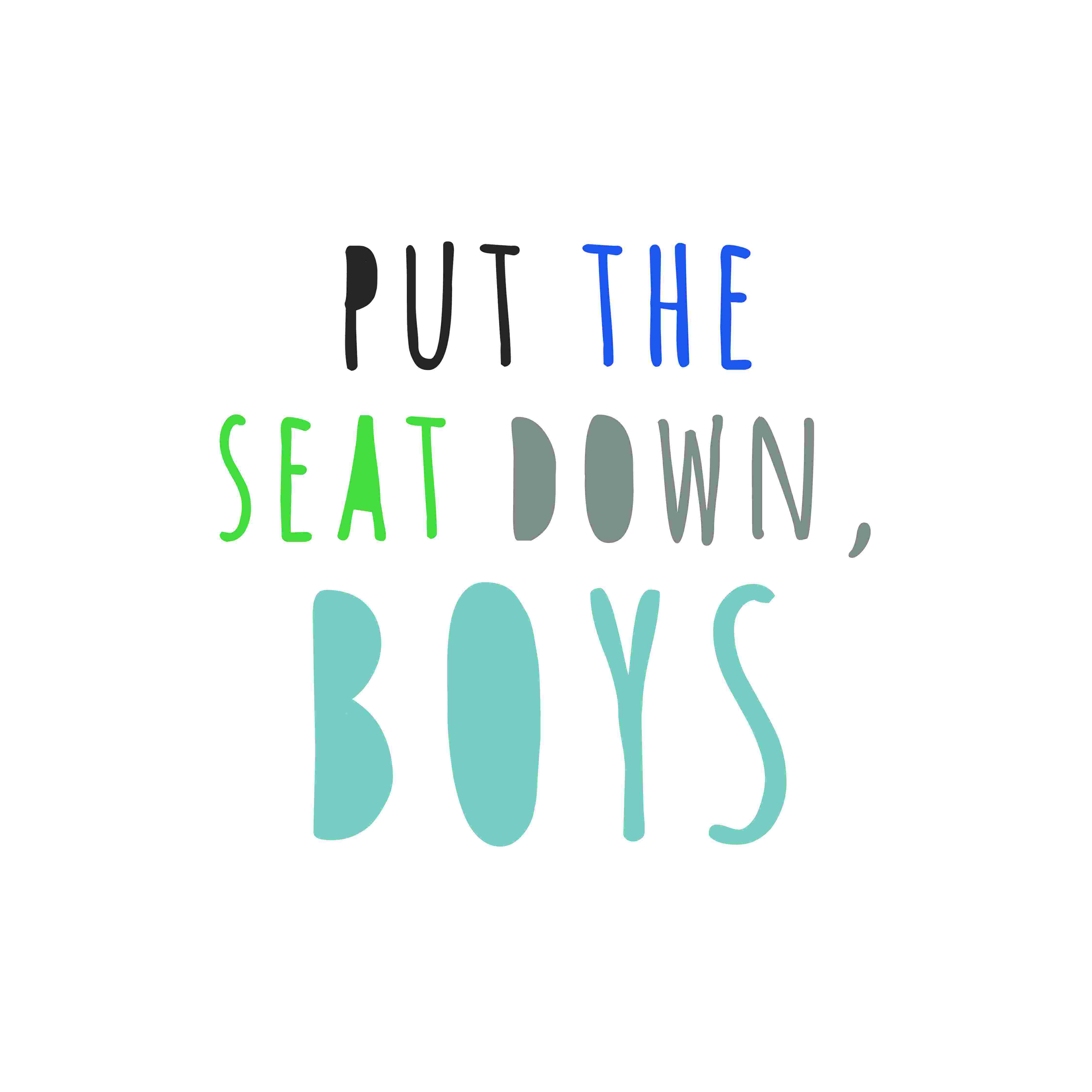 Trinx Put The Seat Down Boys - Wayfair Canada
