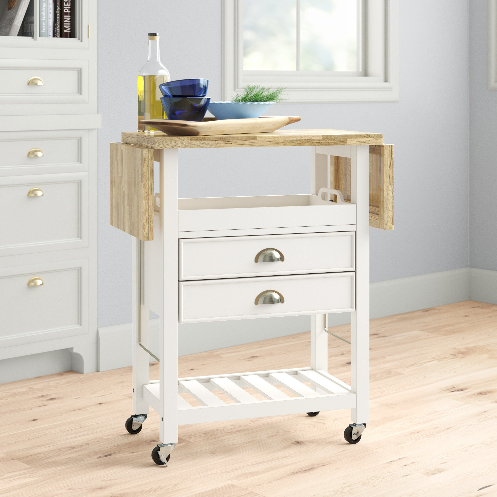 Three Posts™ Corell Park Kitchen Cart & Reviews | Wayfair