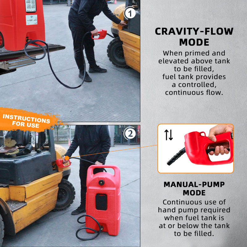 Chery Industrial 34 Gallon Portable Fuel Tank with wheels | Wayfair