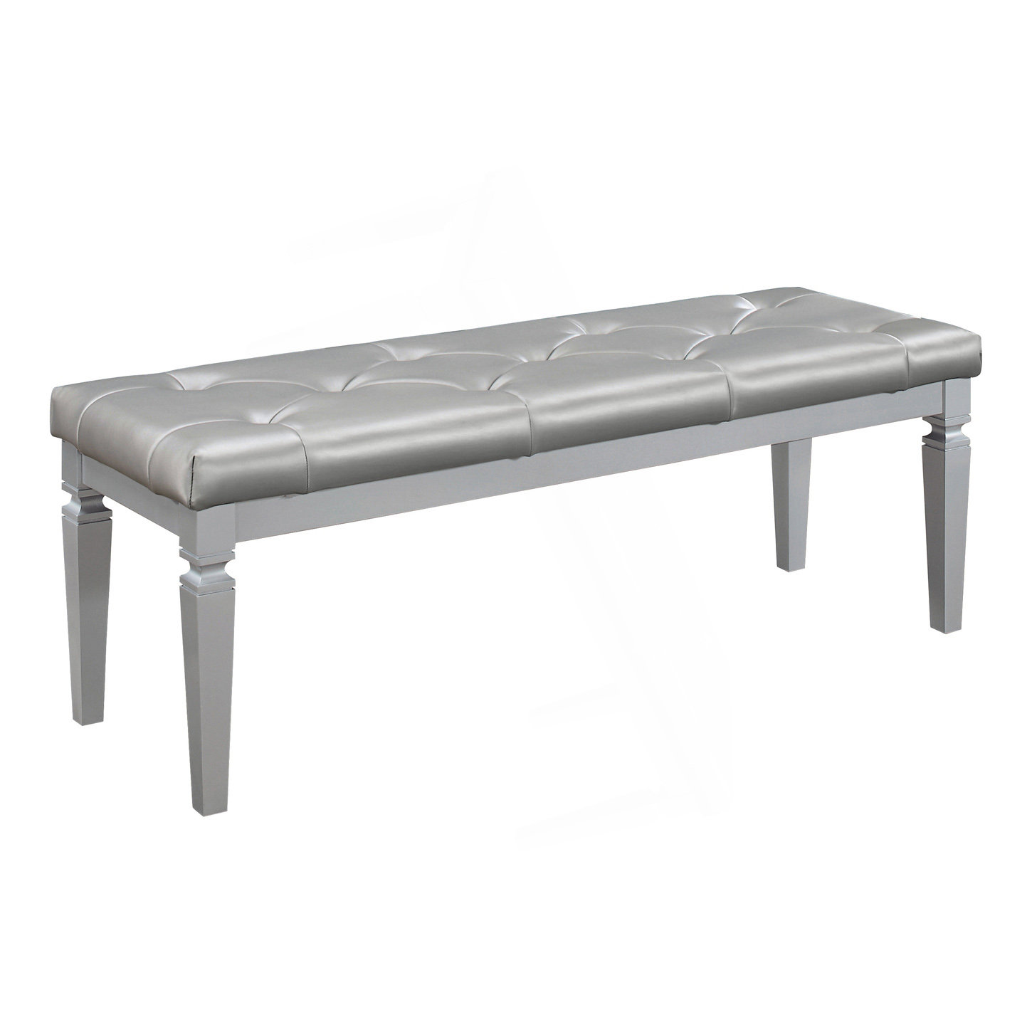 Latitude Run® Modern Glam Bench With Tufted Seat, Mudroom Bench | Wayfair