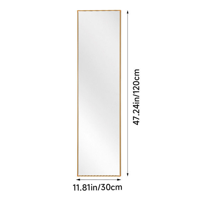 Fairmont Park Modern Slim Frame Full Length Wall Mirror | Wayfair.co.uk