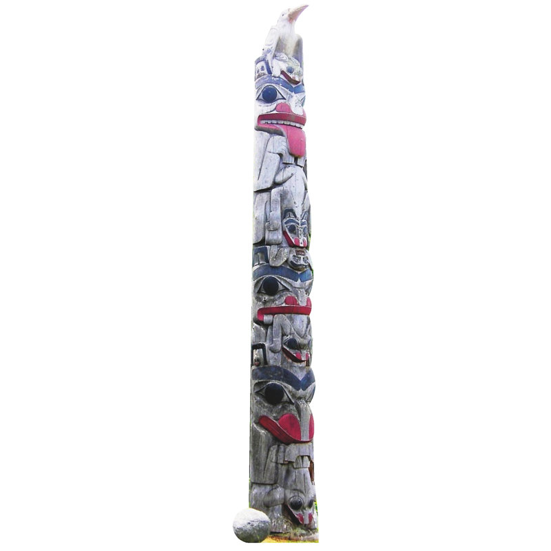 Wet Paint Printing Haida Totem Pole Cardboard Standup | Wayfair