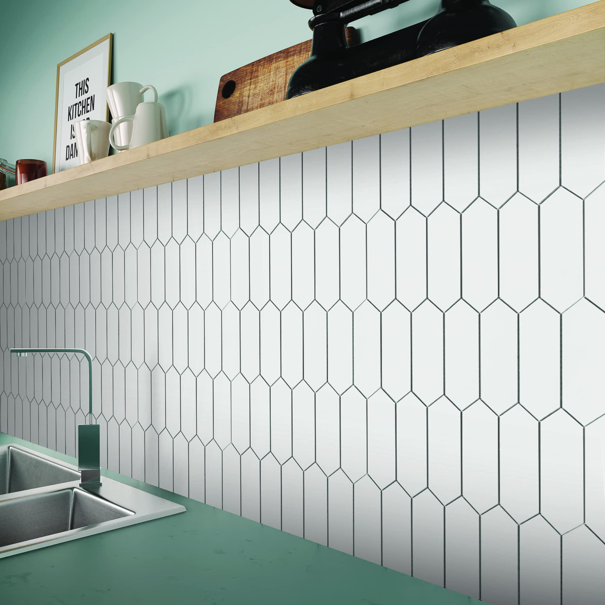 Zeki Shoggy Backsplash For Kitchen Peel And Stick, Stone Composite Self ...